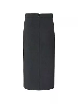 Pinko Button-detail Pencil Skirt - Grey