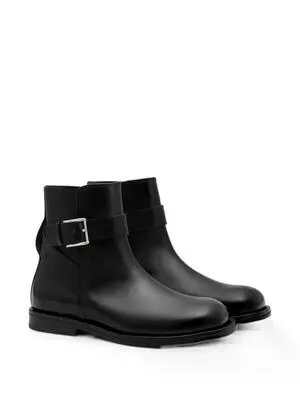 AMI Paris Buckle Cow Leather Boots