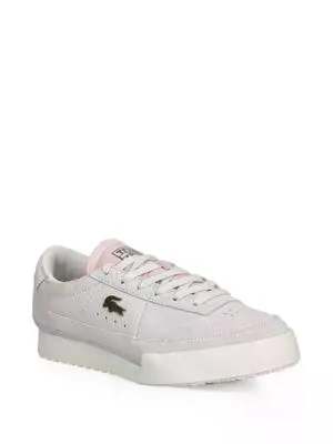 Lacoste Aura Logo-plaque Suede Sneakers