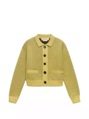 Marni Button-up Wool Cardigan - Yellow