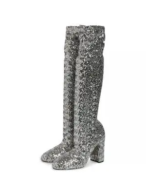 Dolce & Gabbana Sequin-embellished Boots