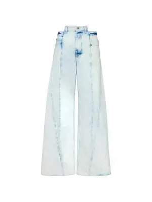 MAISON MARGIELA Spliced Curved-seam Jeans - Blue