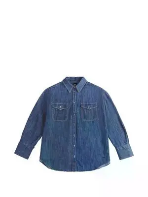 FAY Logo-embroidered Chest-pockets Shirt