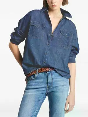 FAY Logo-embroidered Chest-pockets Shirt