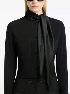 COURREGES Satin-scarf Jersey Shirt