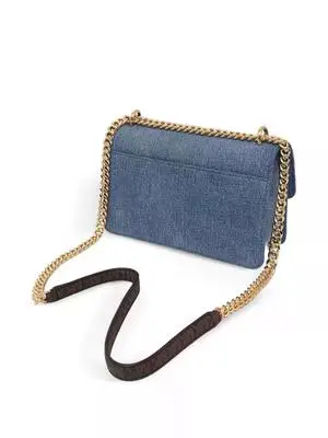 Michael Kors Logo-pattern Denim Shoulder Bag