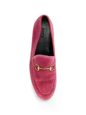 Gucci Jordaan Horsebit Velvet Loafers
