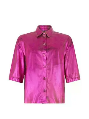 Roberto Cavalli Lurex Shirt - Pink