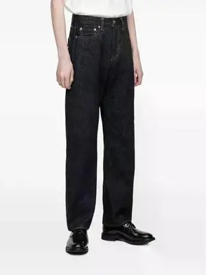 MOMOTARO Signature Stripe Detail Five-pocket Jeans