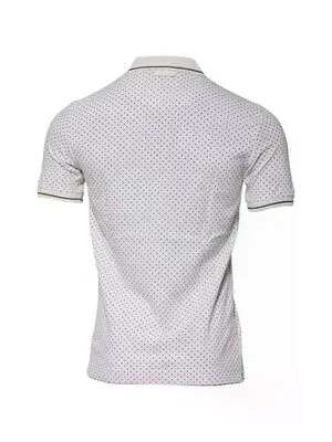 Dolce & Gabbana Polka-dot Polo Shirt - White