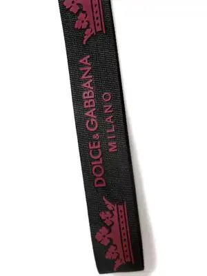 Dolce & Gabbana Logo-print Crown-motif Keyring