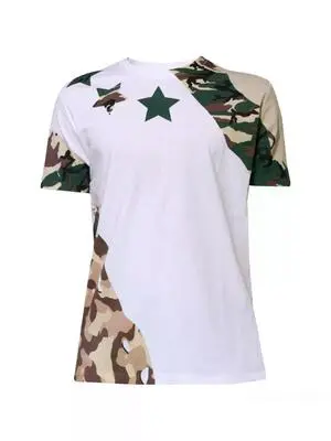 Dolce & Gabbana Camouflage-print Star-graphic T-shirt - White