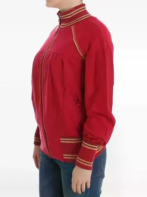John Galliano Logo-print Zip-up Cardigan