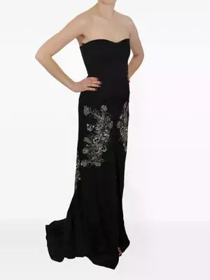 John Richmond Embroidered-design Maxi Dress