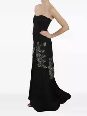 John Richmond Embroidered-design Maxi Dress