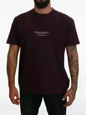 Dolce & Gabbana Logo-patch T-shirt - Red