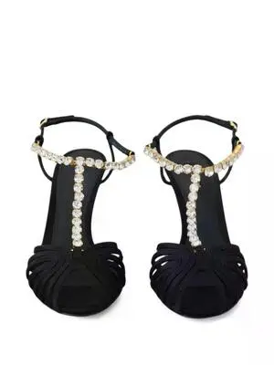 Dolce & Gabbana Embellished T-strap Sandals
