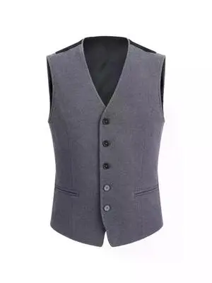 Costume National V-neck Button-up Waistcoat - Grey