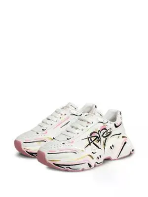 Dolce & Gabbana Daymaster Hand-painted Sneakers