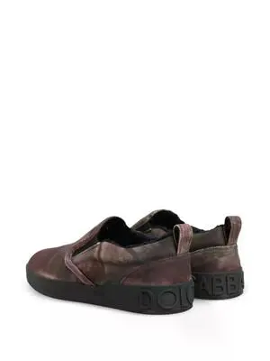 Dolce & Gabbana Abstract-print Slip-on Sneakers