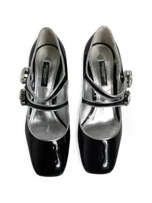 Dolce & Gabbana Patent Leather Crystal-embellished Pumps