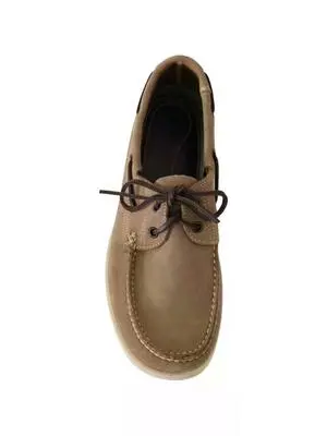 POLLINI Lace-up Suede Loafers