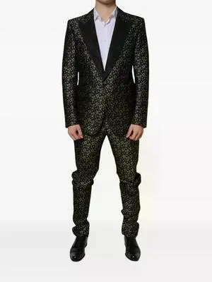 Dolce & Gabbana Sicilia Star-jacquard Suit - Black