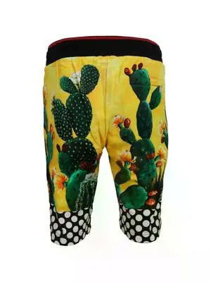 Dolce & Gabbana Cactus-print Polka-dot Shorts