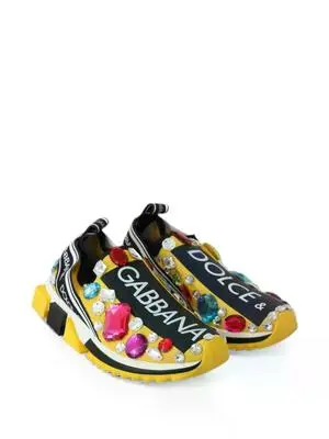Dolce & Gabbana Sorrento Crystal-embellished Sneakers