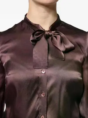 Dolce & Gabbana Bow-tie Silk Blouse