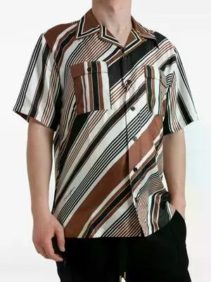 Dolce & Gabbana Diagonal-striped Silk Shirt