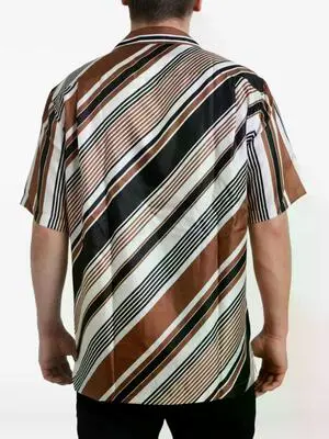 Dolce & Gabbana Diagonal-striped Silk Shirt