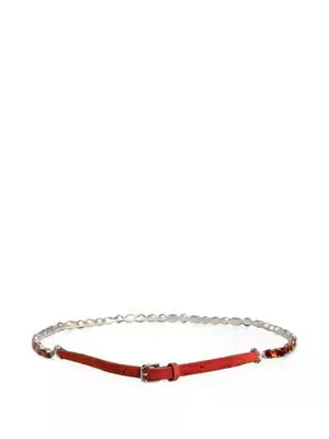 Dolce & Gabbana Embellished Chain-link Belt - Red