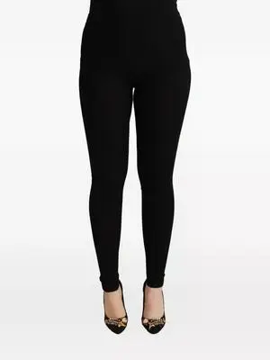 Dolce & Gabbana Ribbed-knit Leggings - Black