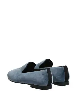 Dolce & Gabbana Embroidered Velvet Loafers