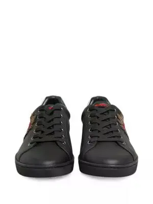 Dolce & Gabbana Heart-embellished Leather Sneakers