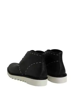 Dolce & Gabbana Stitch-detail Lug-sole Ankle Boots