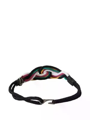 Costume National Braided-rope Leather-patch Belt