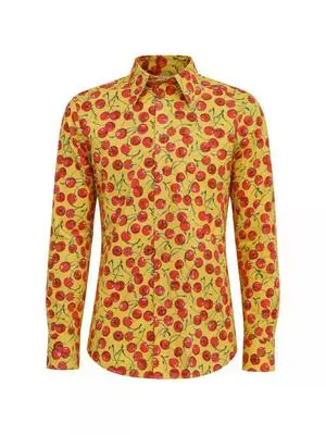 Dolce & Gabbana Martini Cherry-print Shirt - Yellow