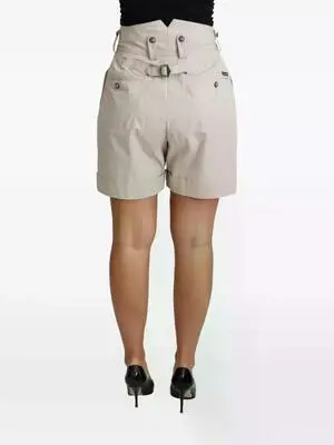 Dolce & Gabbana Pleated High-waist Shorts