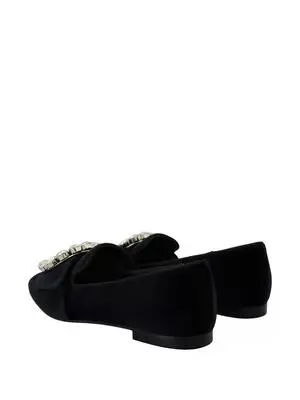 Dolce & Gabbana Crystal-embellished Velvet Loafers