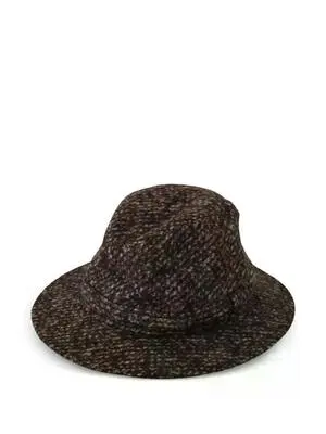 Dolce & Gabbana Tweed-design Fedora Hat