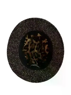 Dolce & Gabbana Tweed-design Fedora Hat