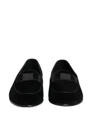 Dolce & Gabbana Bow-accent Velvet Loafers