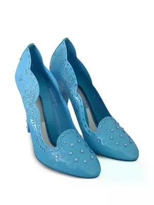 Dolce & Gabbana Crystal-embellished Floral-design Pumps