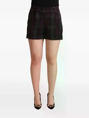 BENCIVENGA Plaid Rolled-cuff Shorts