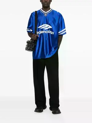 Balenciaga 3b Football T-shirt - Blue