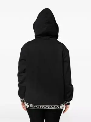 Dolce & Gabbana Logo-band Zip-up Hoodie