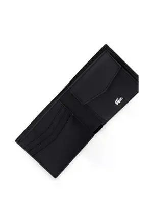 Lacoste Ossian Medium Logo-print Textured Leather Wallet