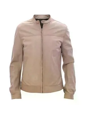 Dolce & Gabbana Leather Jacket - Neutrals